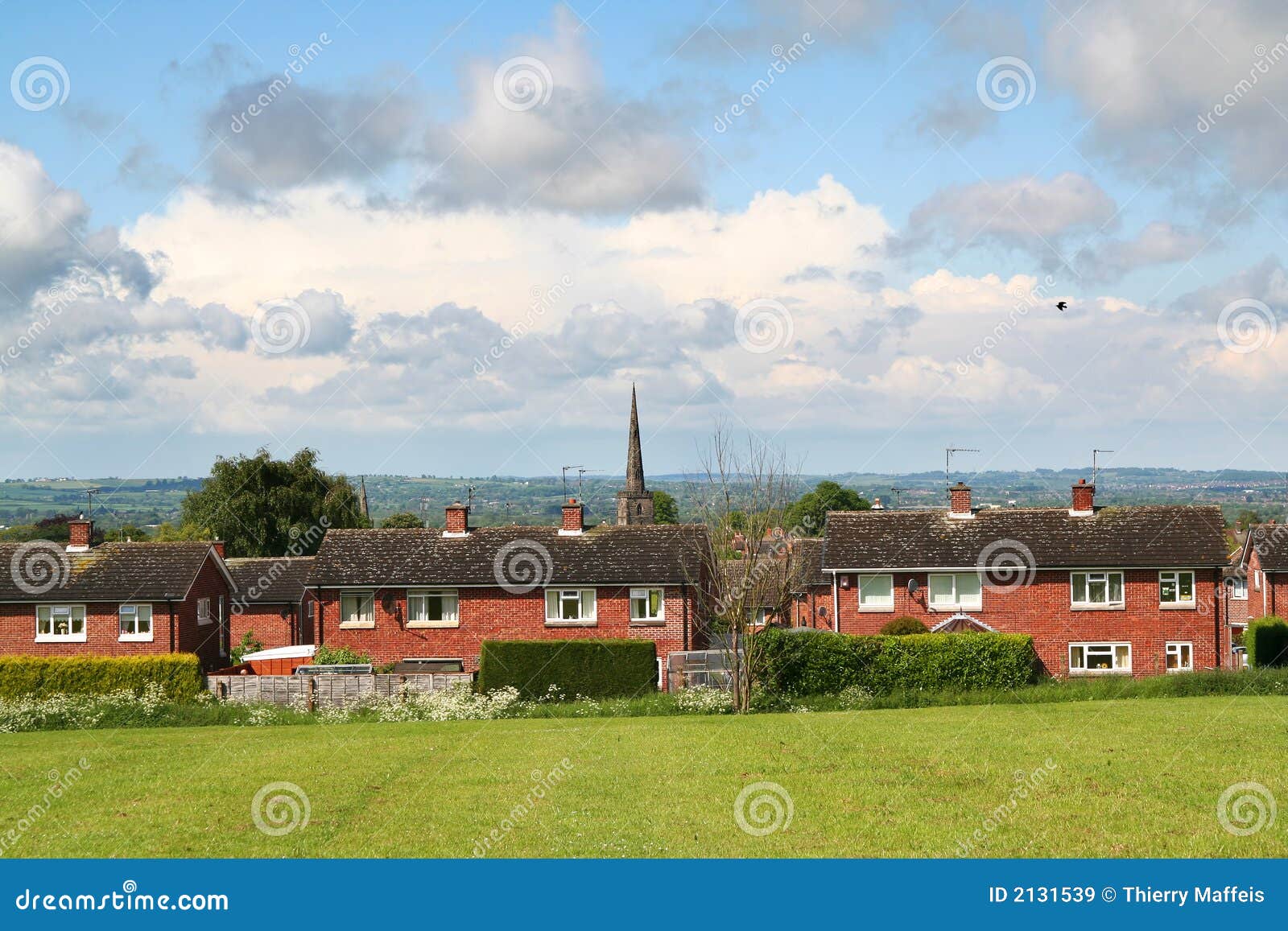 Typical british houses stock image. Image of landscape - 2131539
