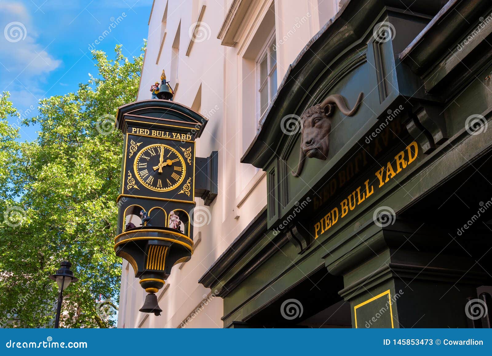 Typical British Shop Sign in Front of a Pub in London, UK Editorial ...