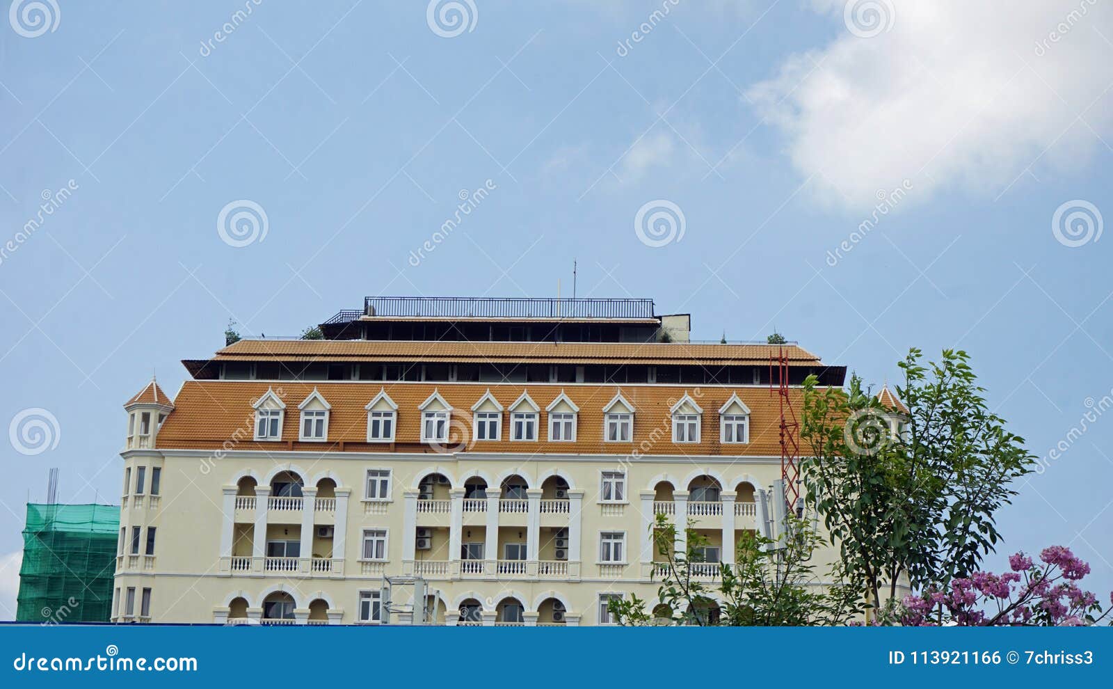 Building in phnom penh stock photo. Image of facade - 113921166