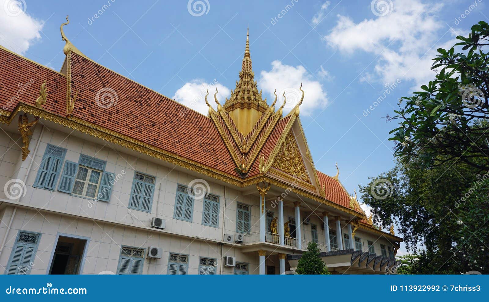 Building in phnom penh stock photo. Image of wall, facade - 113922992