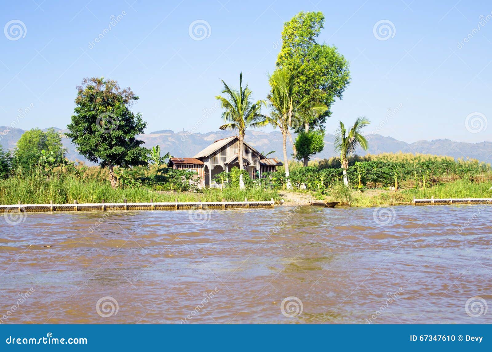 Typical Burmese Landscape Myanmar Editorial Image - Image of ...