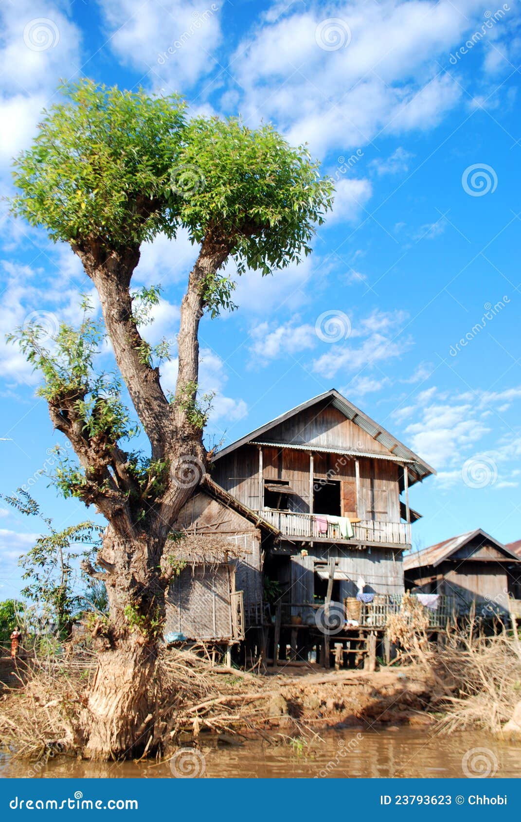 Typical Burmese Village Home Stock Image - Image of house, tribal: 23793623