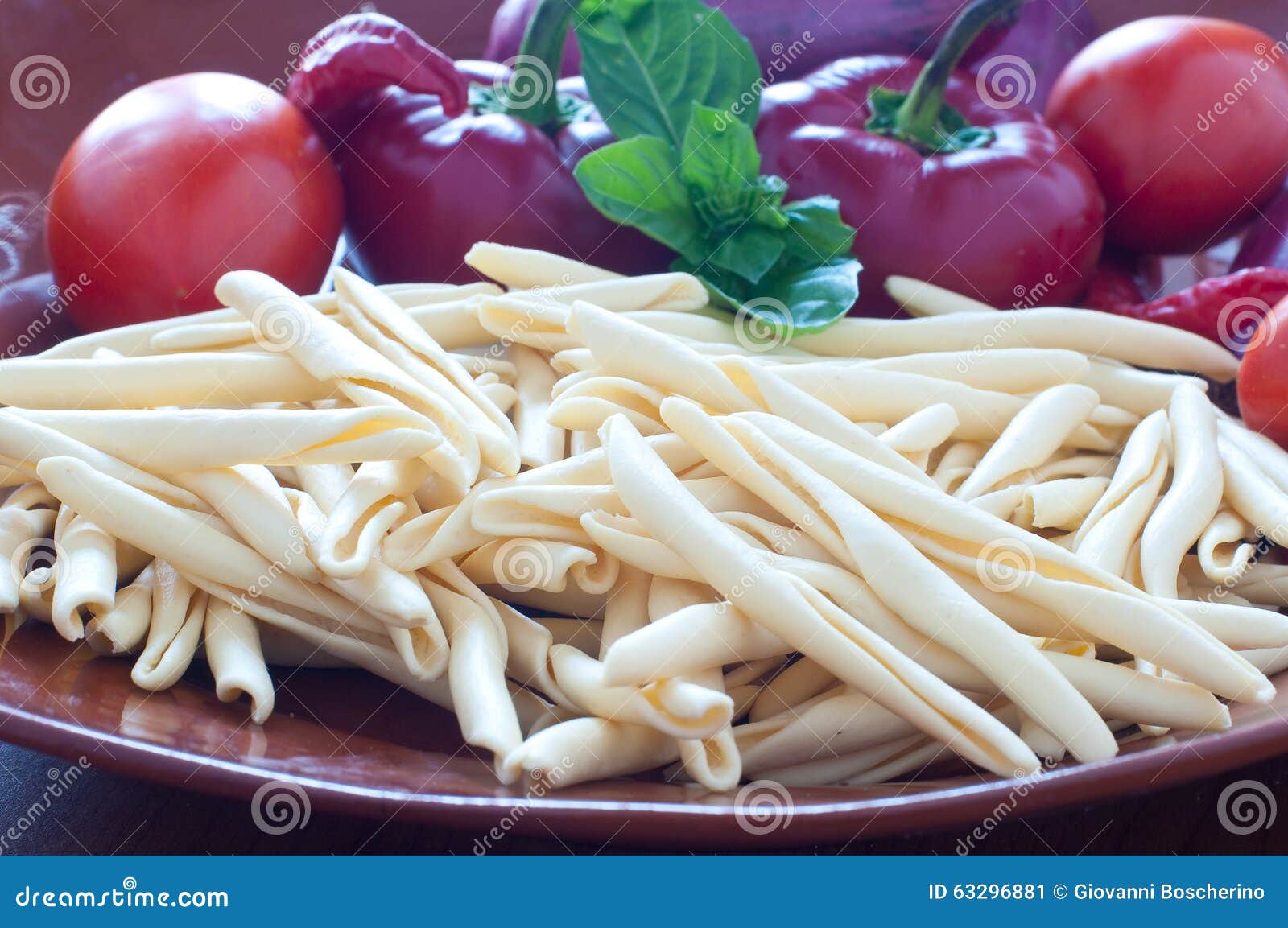 Typical Calabrian Pasta Called Stock Image - Image of lunch, natural ...