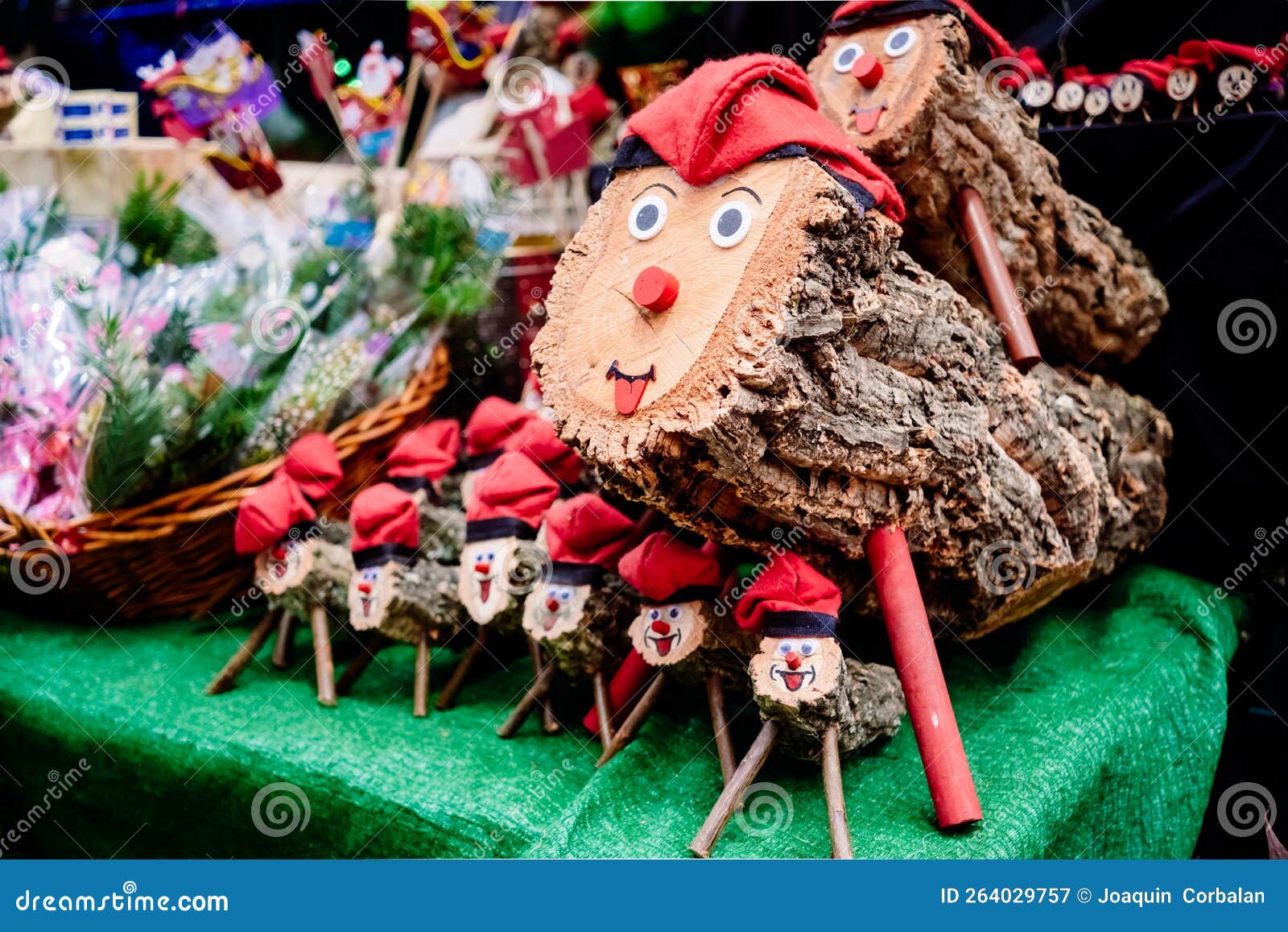Typical Catalan Christmas Tradition, Christmas Log Stock Image - Image ...