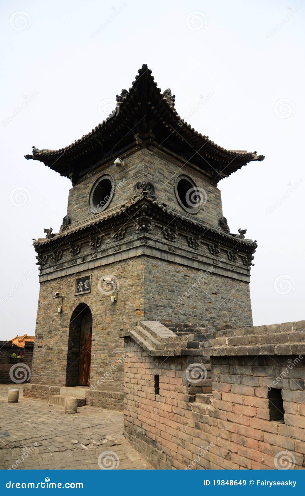 Typical Chinese Architecture, Watchtower Stock Image - Image of east ...