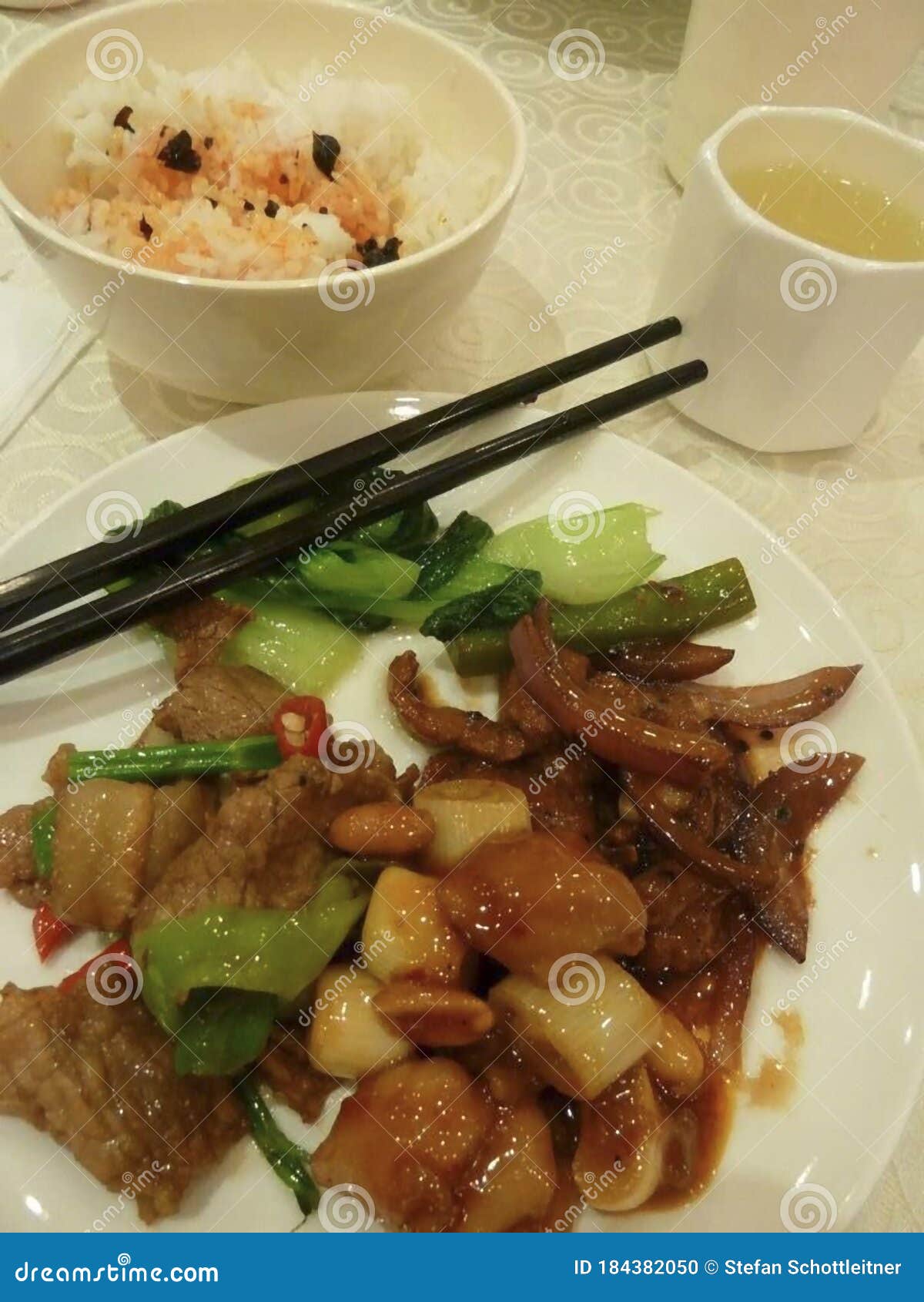 A Typical Chinese Food in a Restaurant Stock Photo - Image of grilled ...