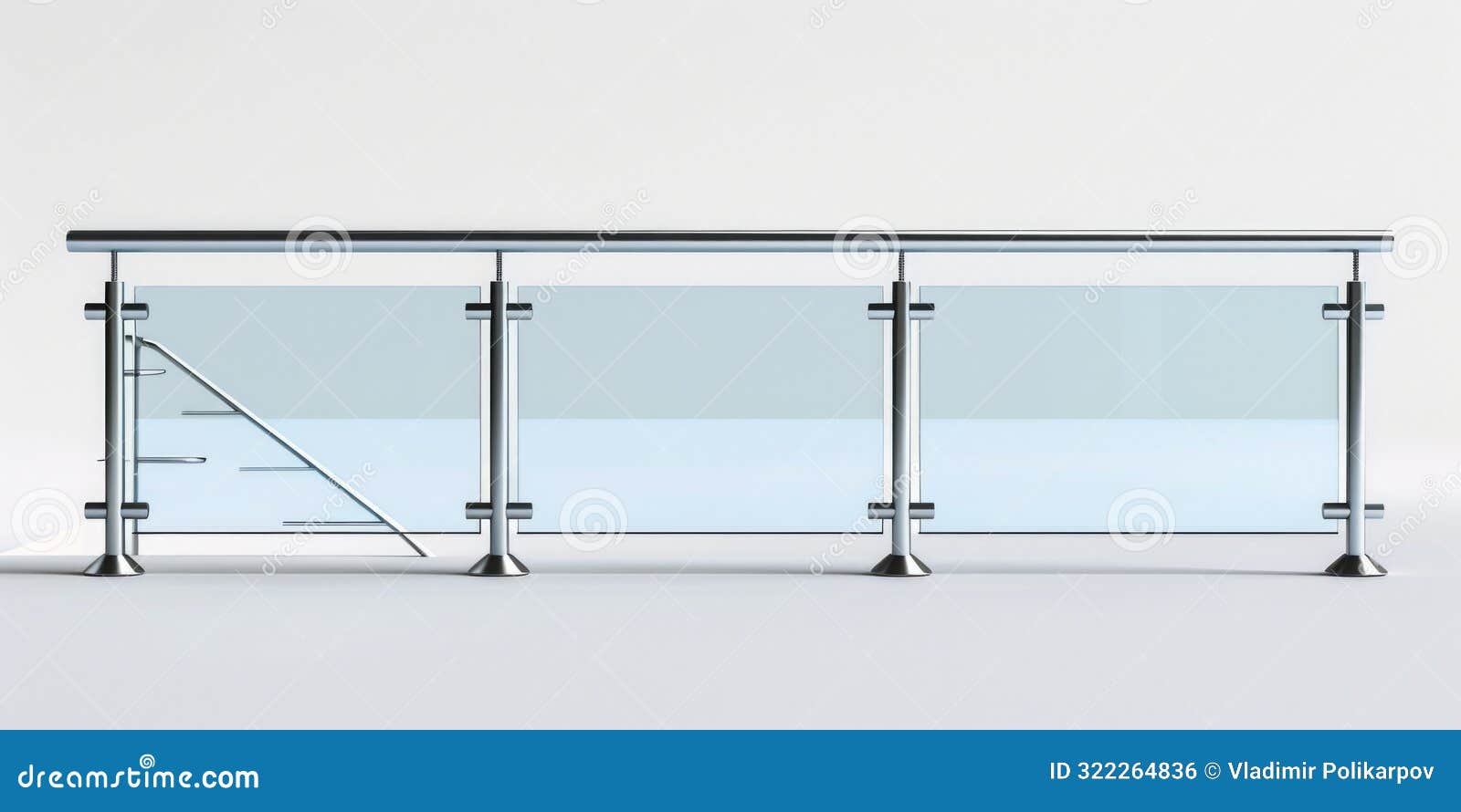 A Typical City Bus Stop with Modern Glass Doors and a Ladder for Easy ...