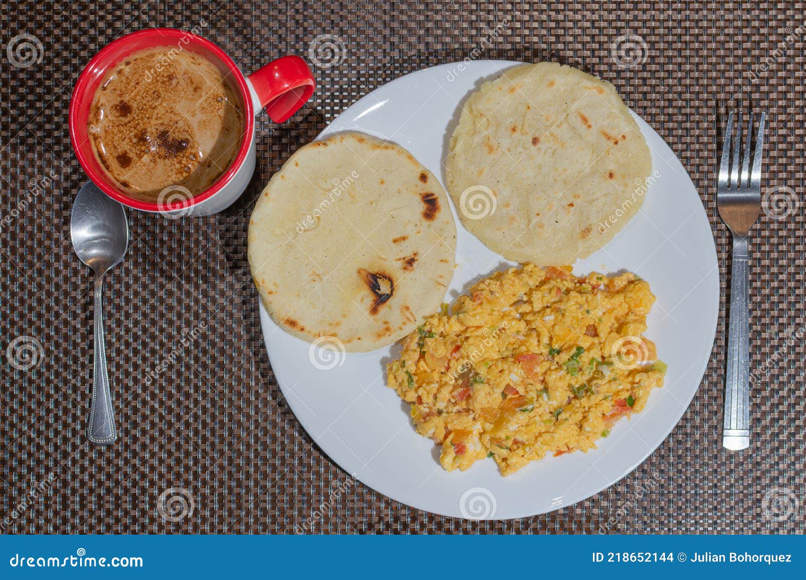 Colombian Arepas Breakfast