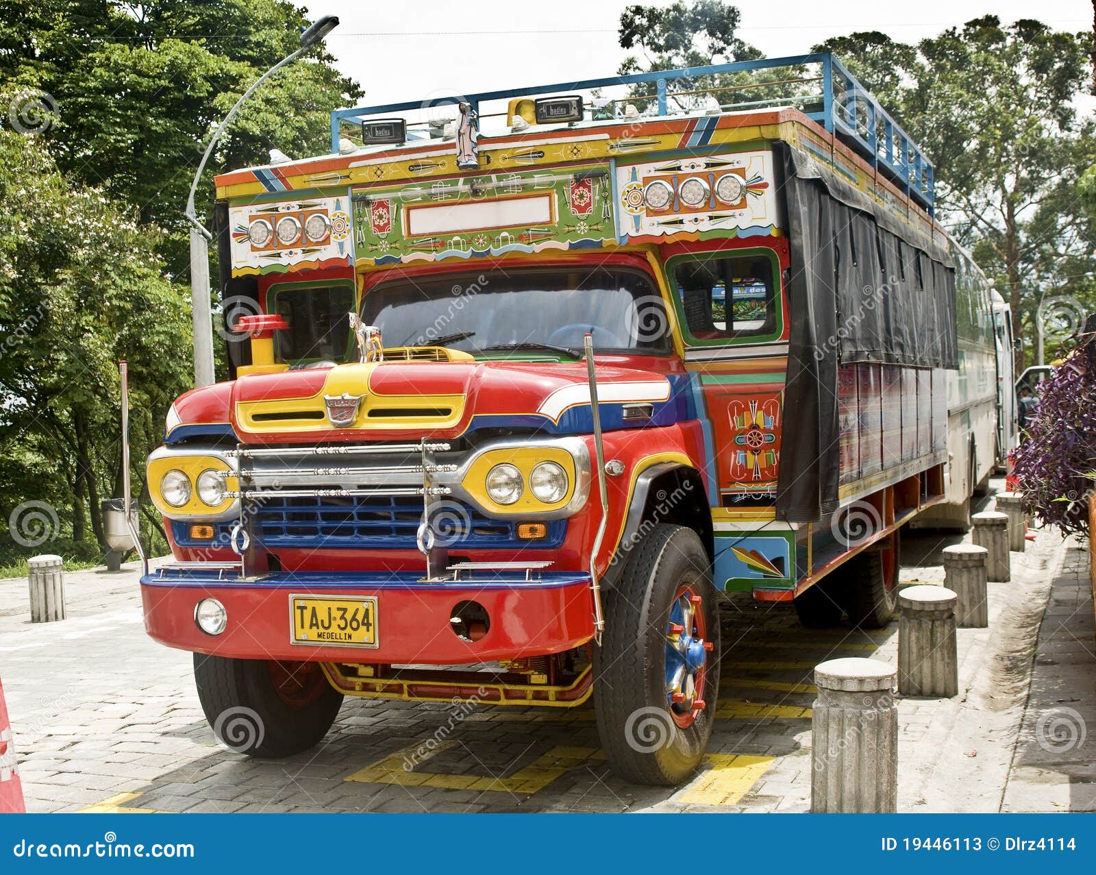 Chiva Bus In Medellin Colombia Editorial Photo | CartoonDealer.com ...