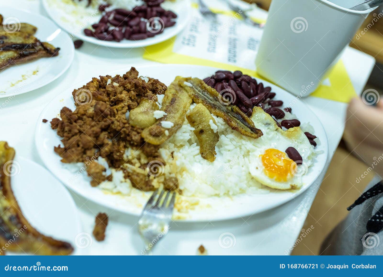 Typical Colombian Dish Bandeja Paisa Stock Image - Image of colombian ...