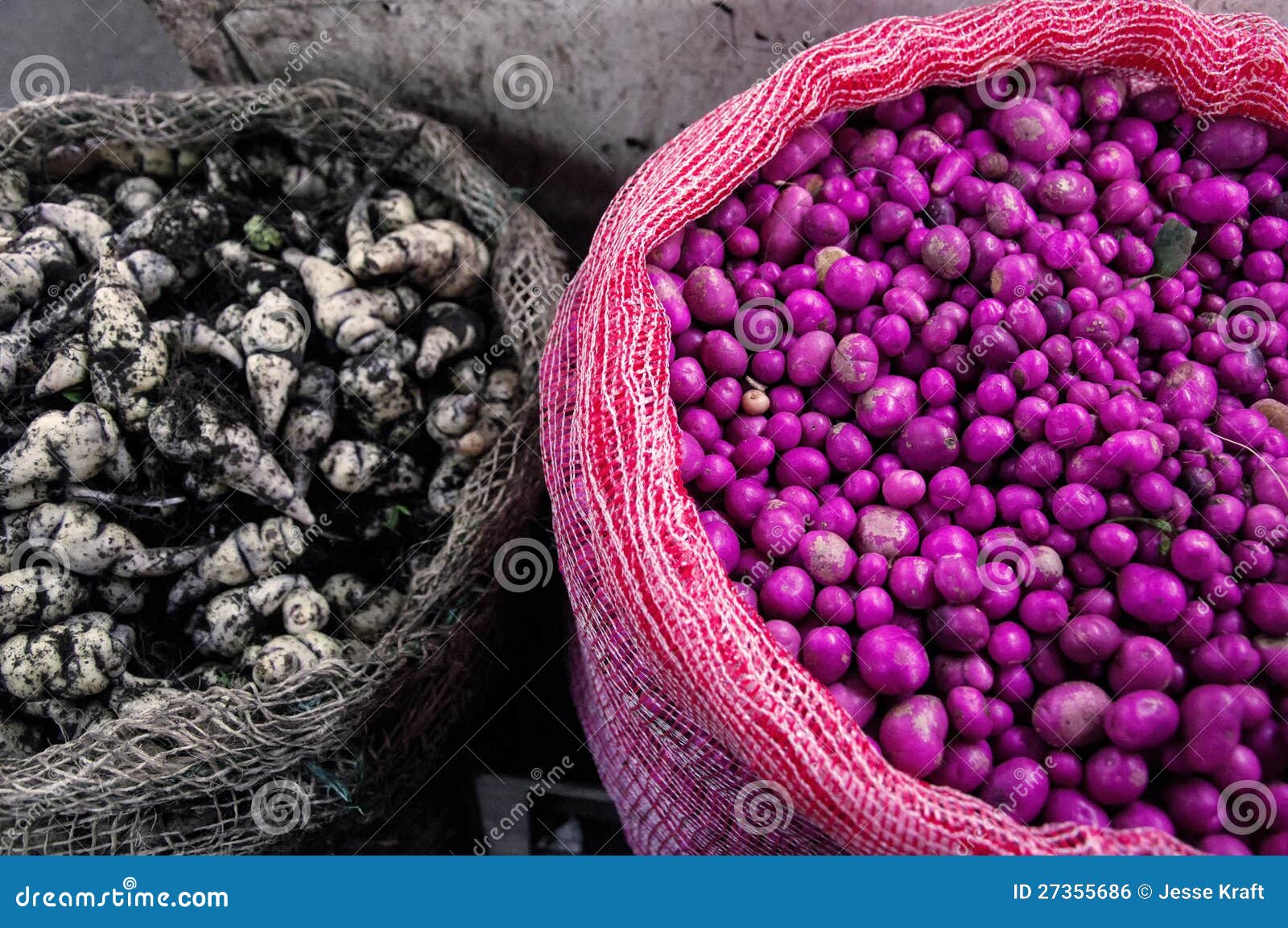 Typical Colombian Tubers stock photo. Image of purple - 27355686