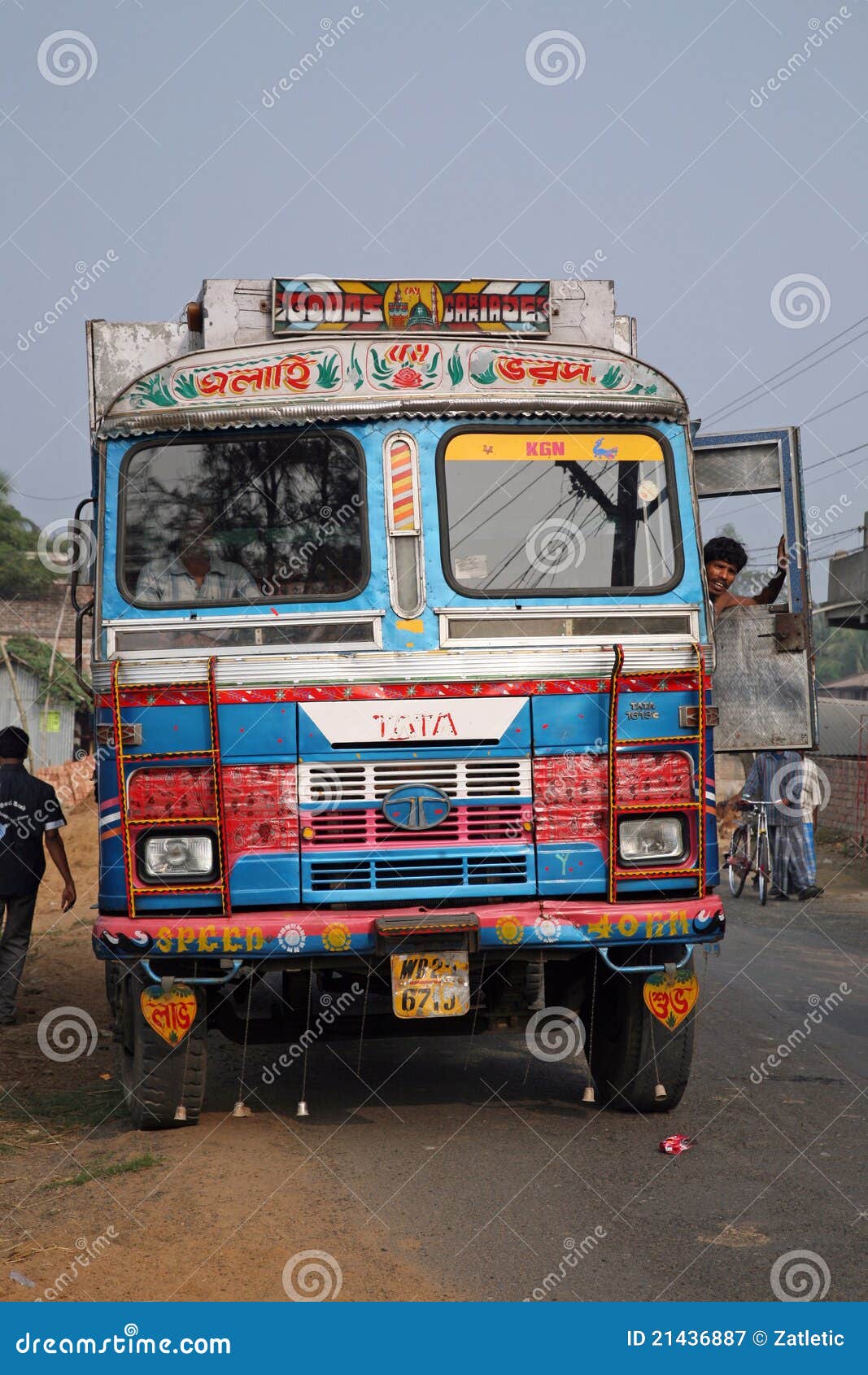 Typical, Colorful Indian Public Bus Editorial Photography - Image of ...