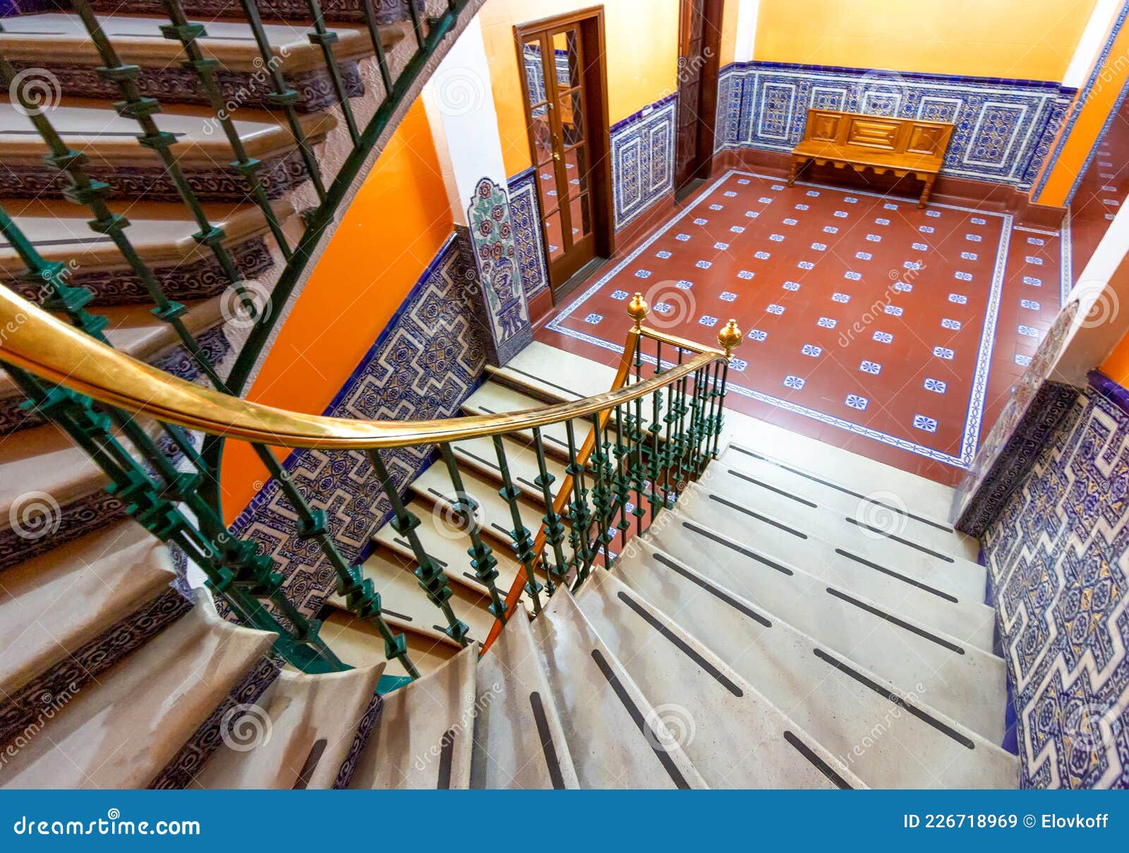 Typical Colorful Mexican Architecture and Interiors Stock Image - Image ...