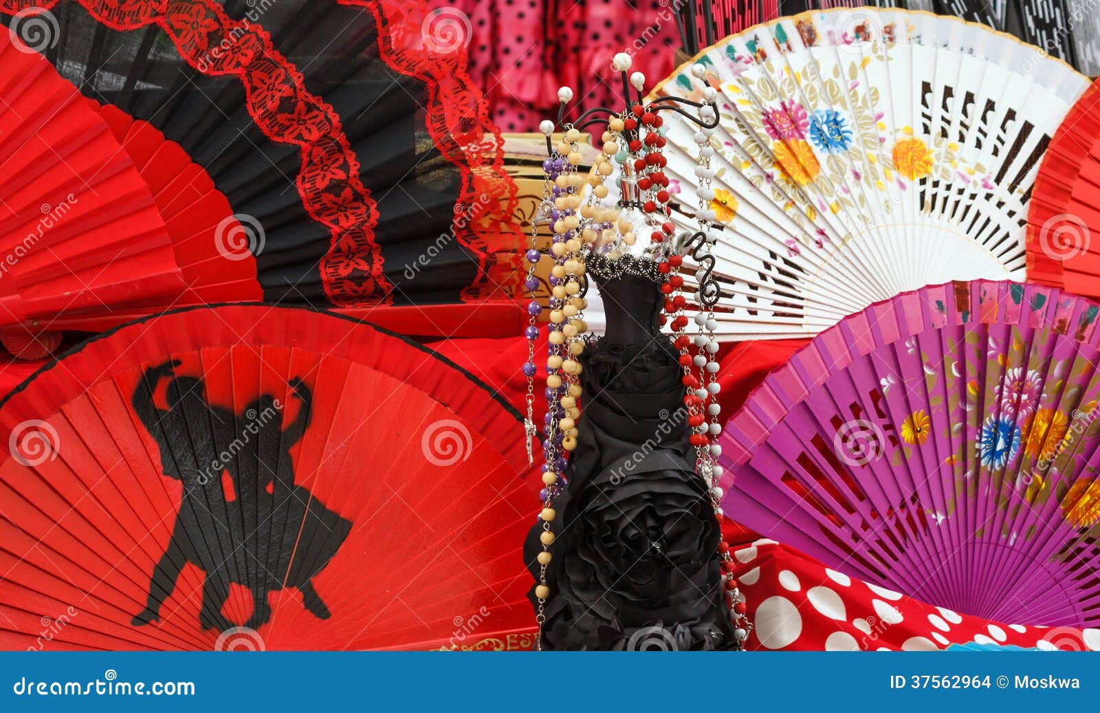 Typical Colorful Spanish Accessories Stock Photo - Image of seville ...