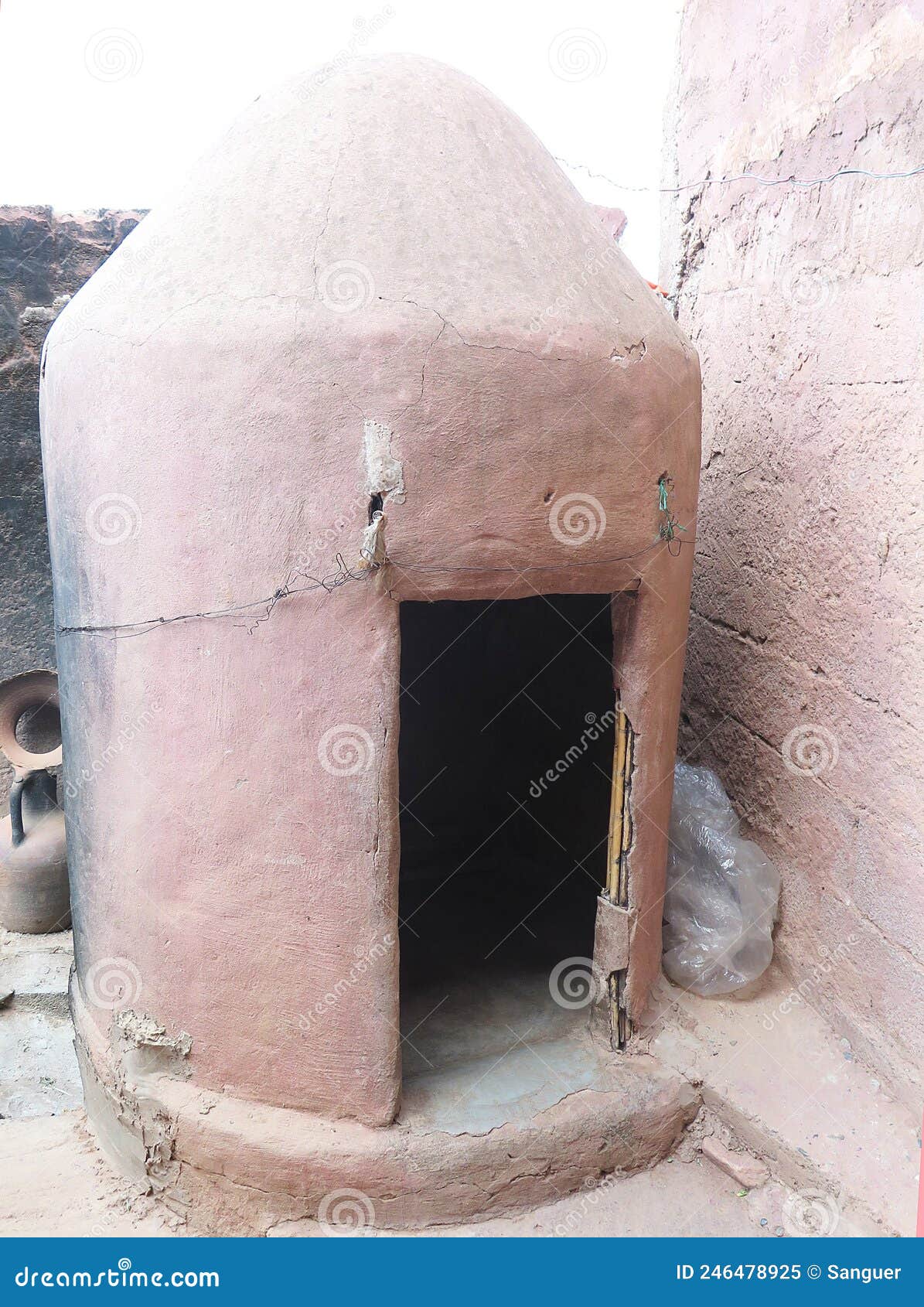 Typical Construction of a Hut in Morocco Stock Image - Image of north ...