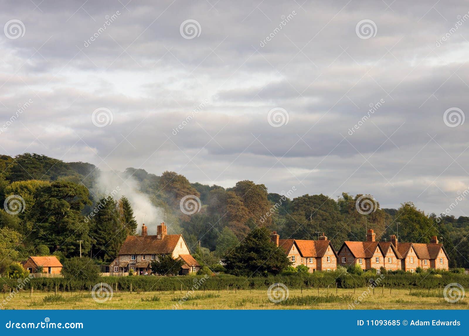 Typical Countryside Scene in Oxfordshire, England Stock Image - Image ...