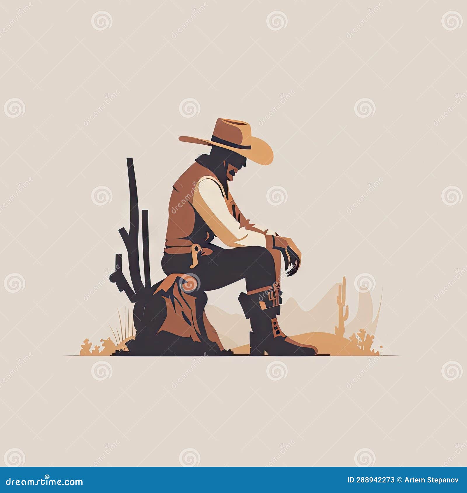 Typical Cowboy, Wild West Bandit in Traditional Stetson Hat and Shawl ... Typical Cowboy, Wild West Bandit in Traditional Stetson Hat and Shawl ...