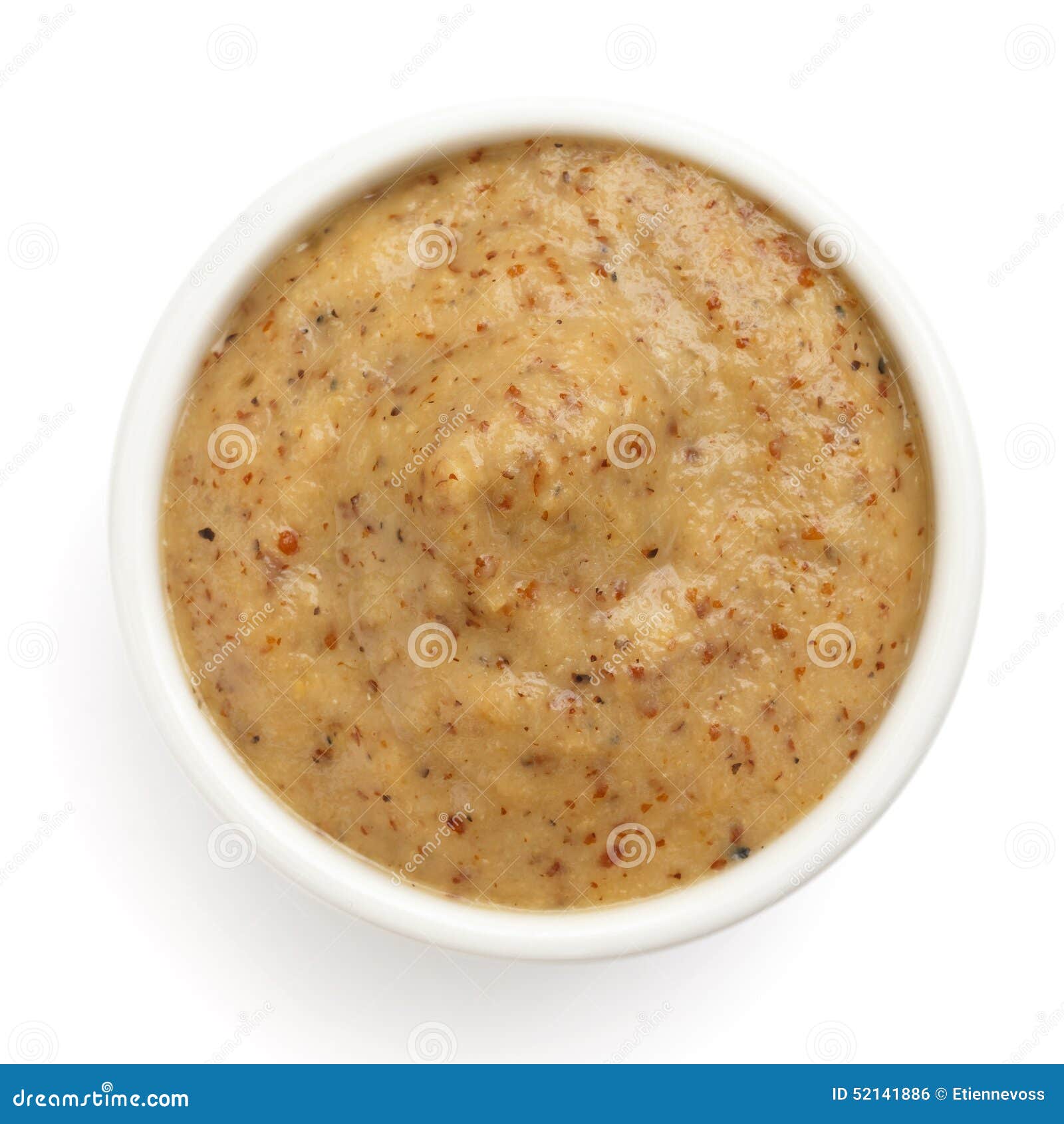 Typical Czech Mustard in Round Dish. Stock Photo - Image of glass ...