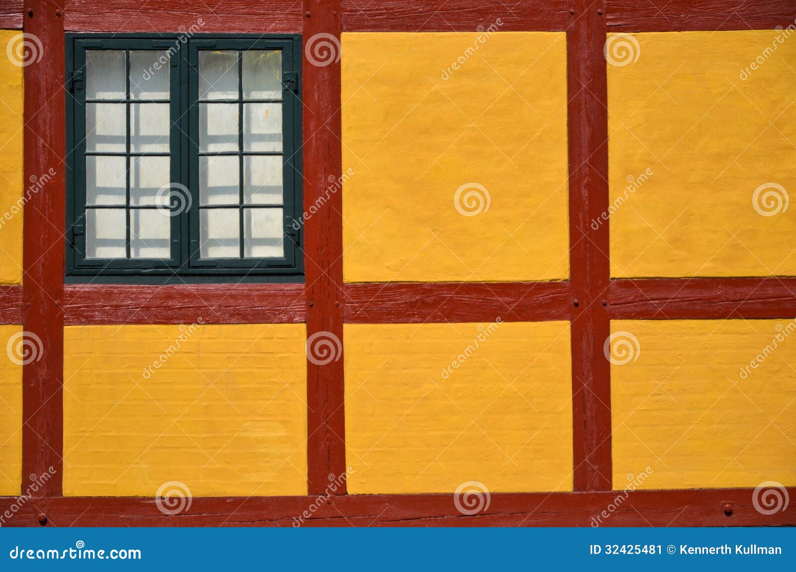 Typical danish facade stock image. Image of window, house - 32425481