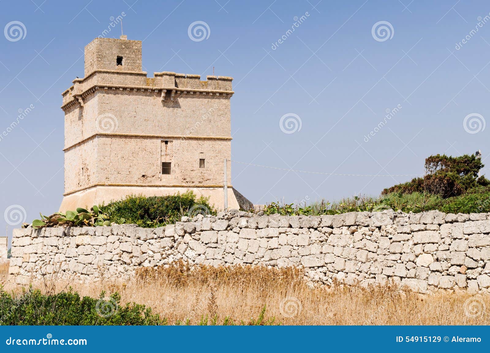 Typical defensive tower stock image. Image of architecture - 54915129