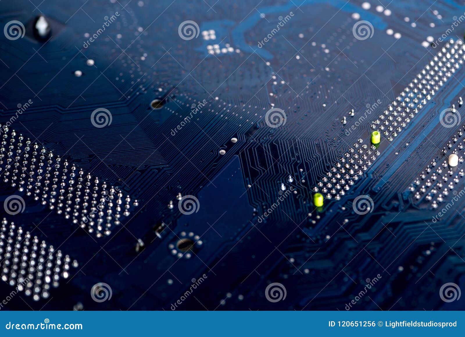 Typical Desktop Computer Mainboard Stock Photo - Image of hardware ...