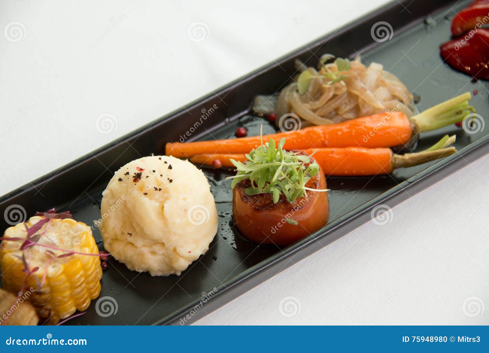 Typical Dinner Starters in Side Dishes Stock Photo - Image of carrot ...