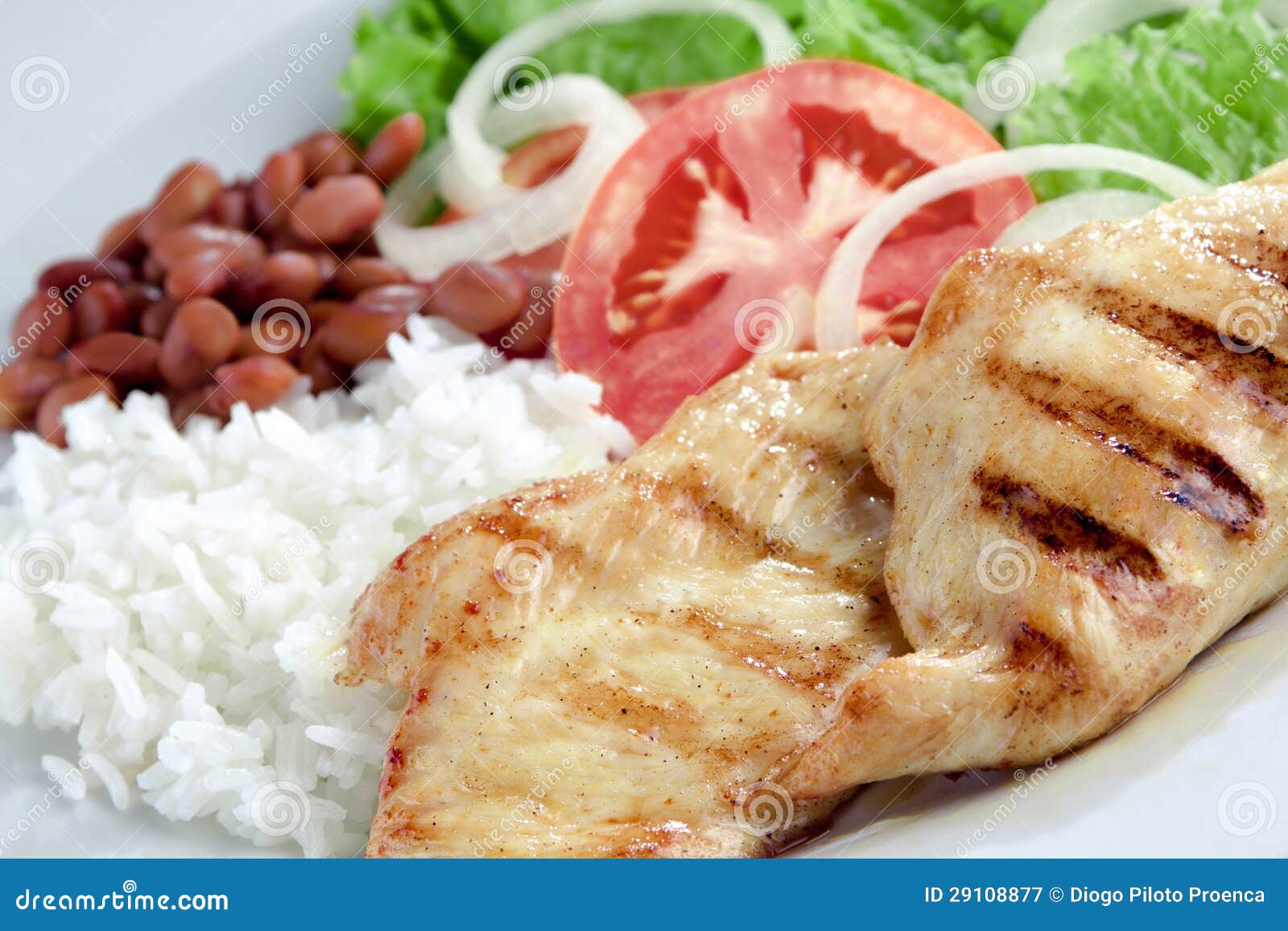 Typical Dish of Brazil, Rice and Beans Stock Image - Image of cooking ...