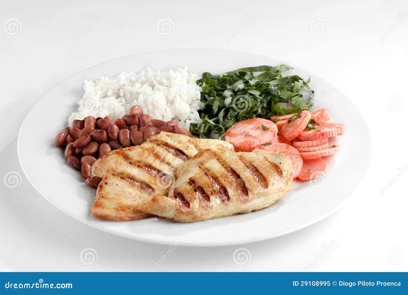 Typical Dish of Brazil, Rice and Beans Stock Image - Image of beans ...