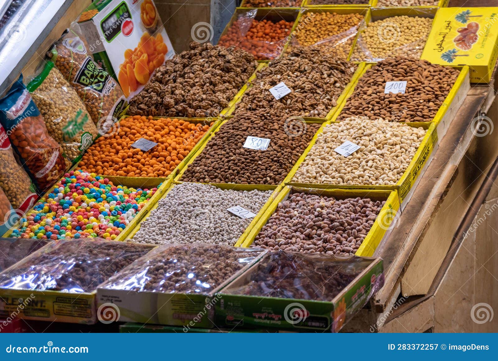 Typical Display of a Shop on a Moroccan Bazaar Editorial Photography ...