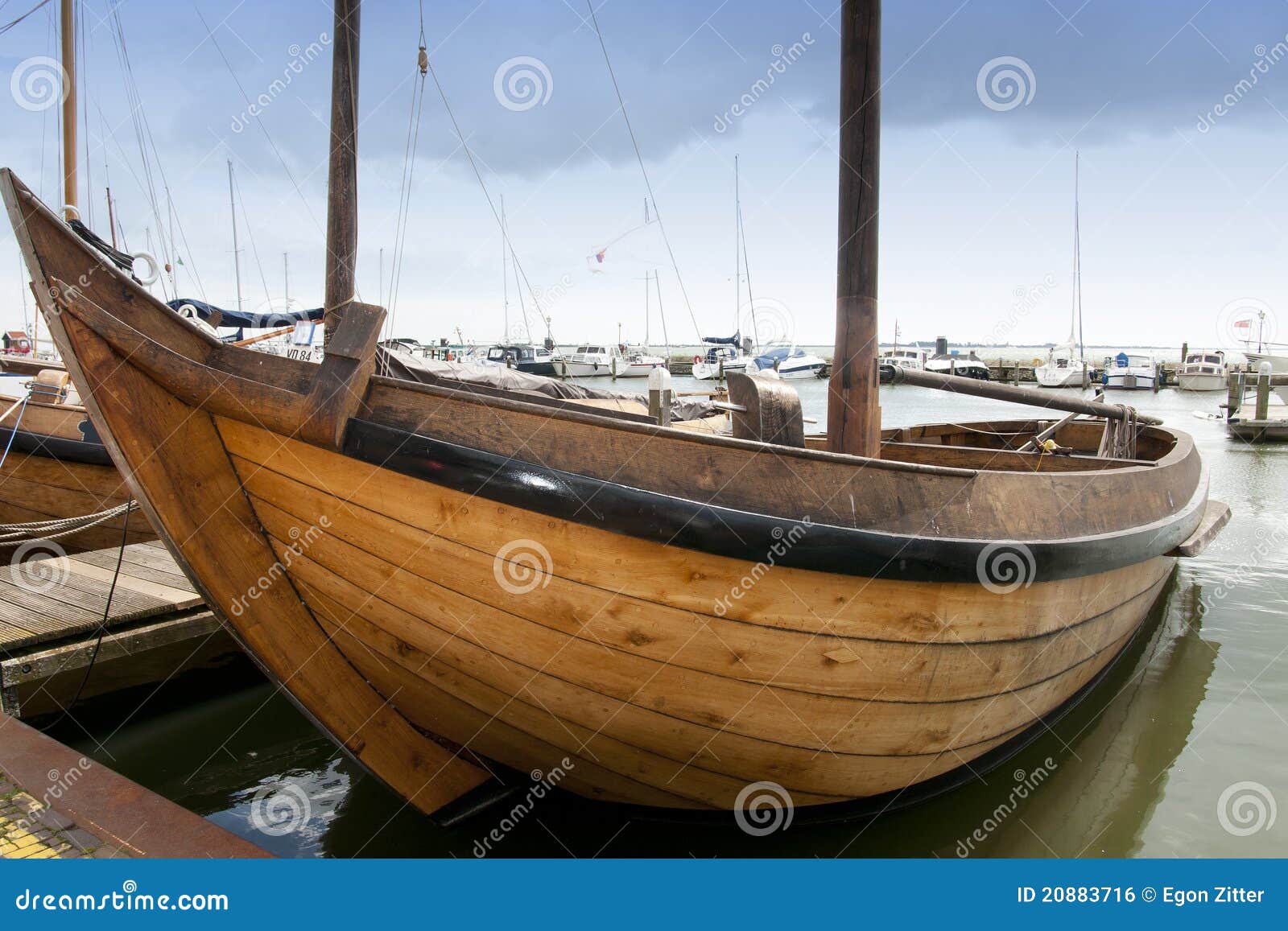 Typical dutch boat stock photo. Image of outdoors, scenery - 20883716