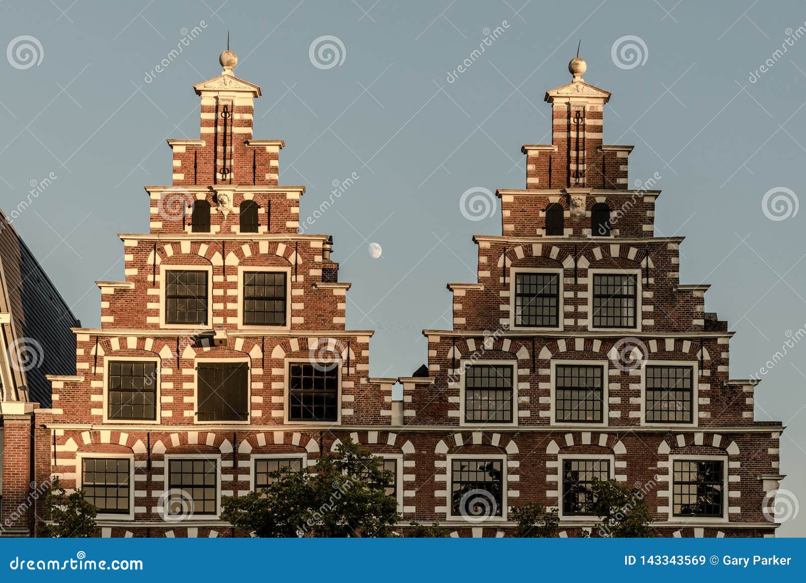 Typical Dutch Building Facades Stock Image - Image of travel, culture ...