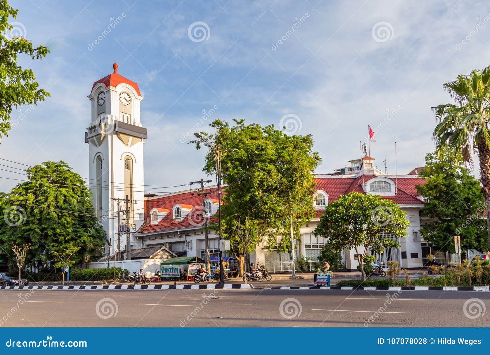 Colonial Building in Surabya Editorial Stock Photo - Image of java ...