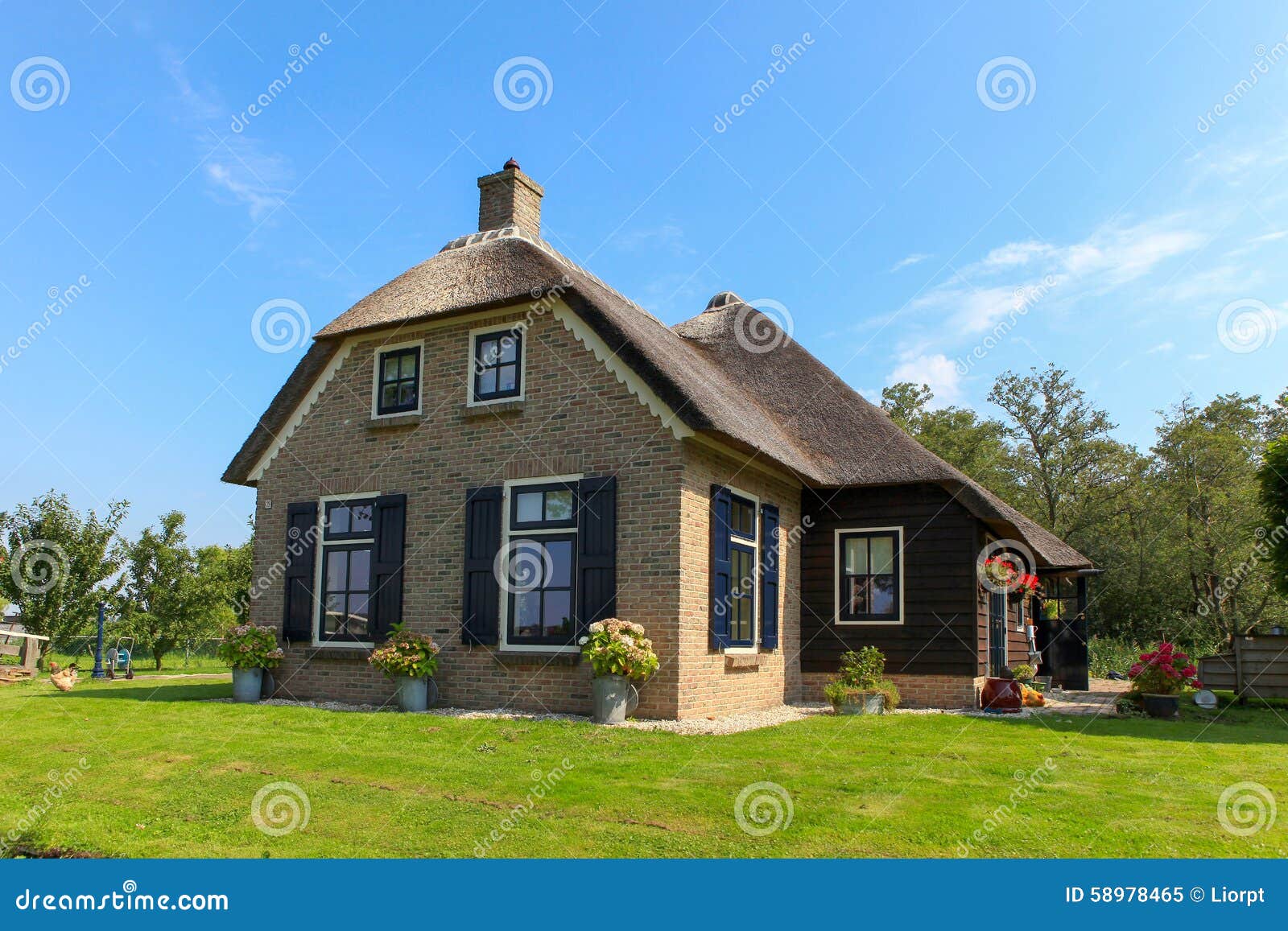 Typical Dutch house stock image. Image of beautiful, scene - 58978465