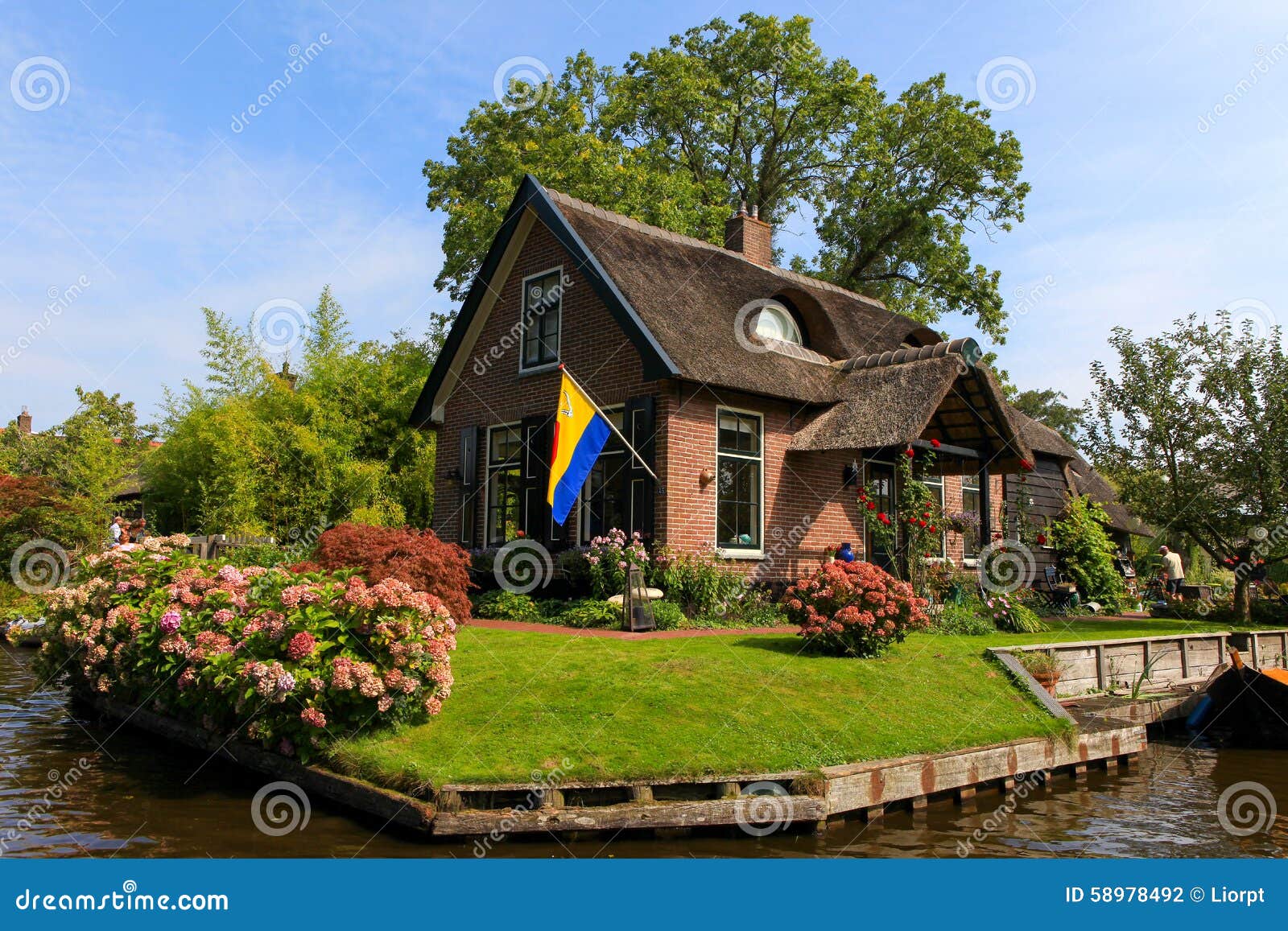 Typical Dutch house stock photo. Image of landscape, netherlands - 58978492