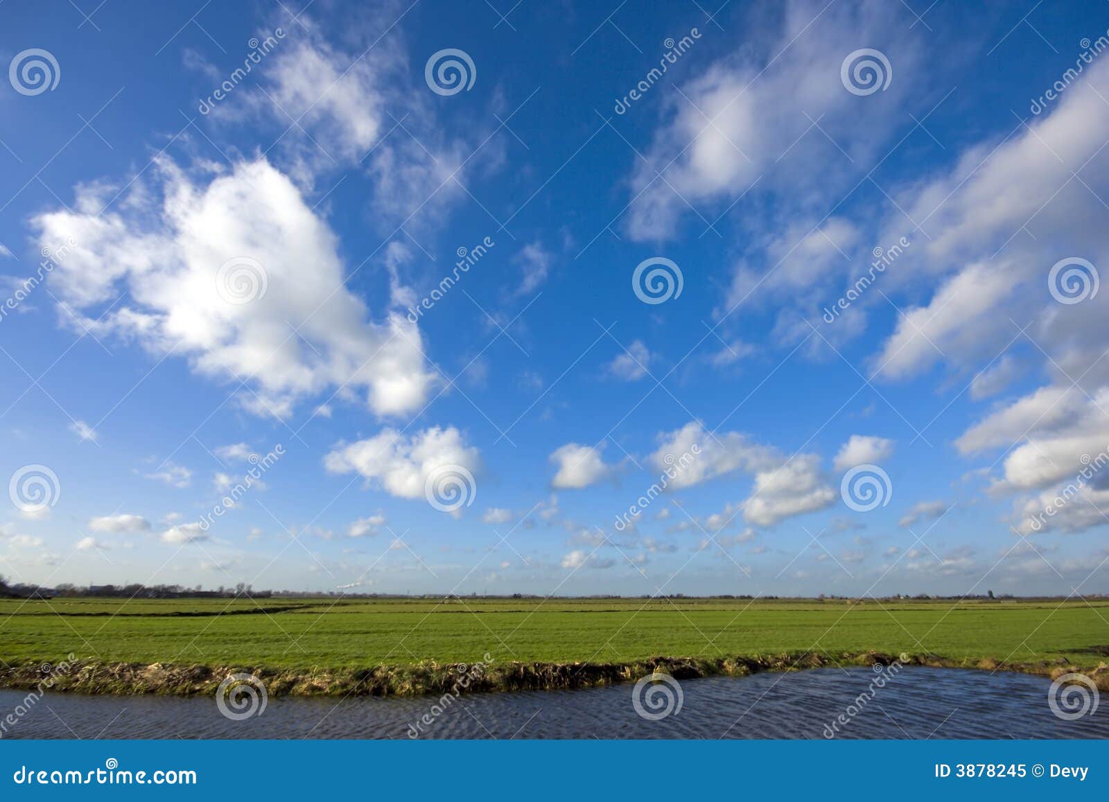 Typical dutch landscape stock image. Image of nature, water - 3878245