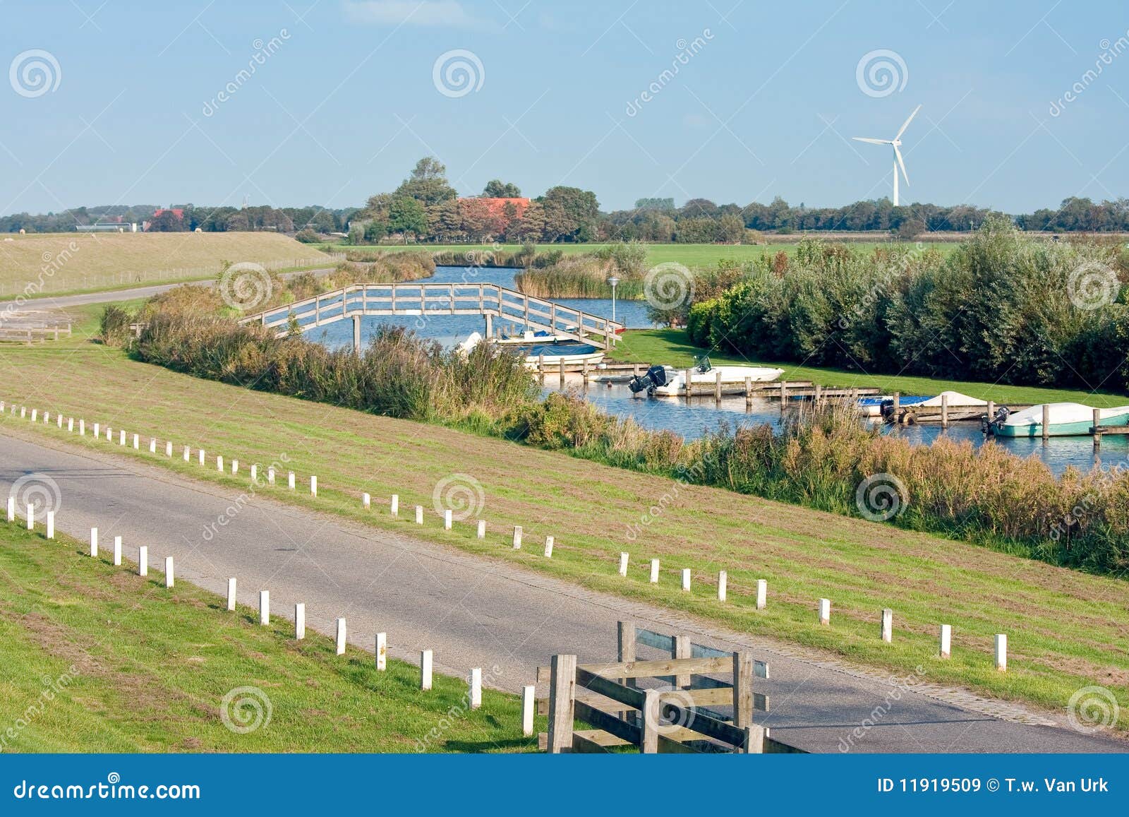 Typical Dutch Rural Landscape Stock Image - Image of reed, netherlands ...