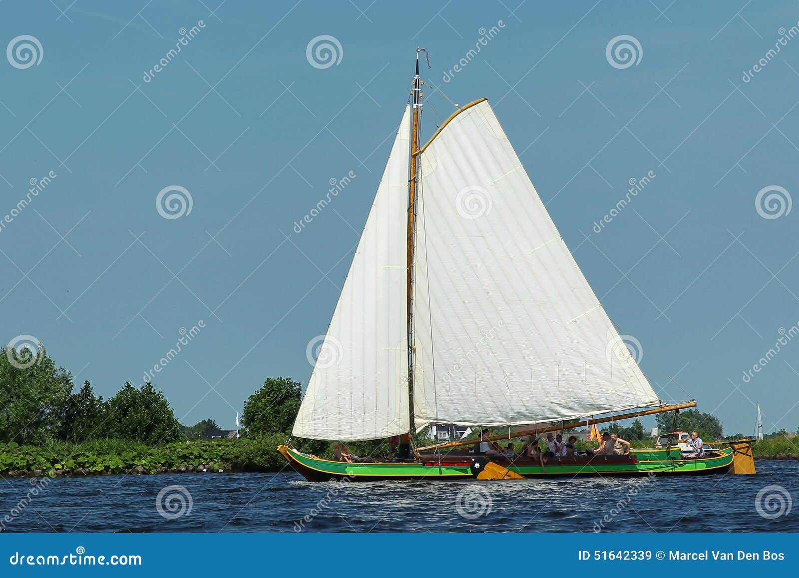 Typical dutch sailing boat editorial stock image. Image of water - 51642339