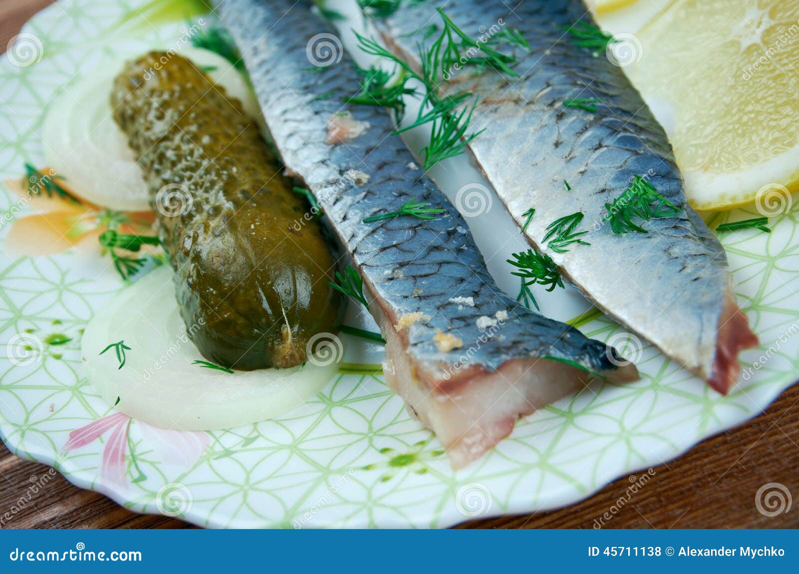Typical Dutch Salted Herring Stock Photo - Image of delicious ...