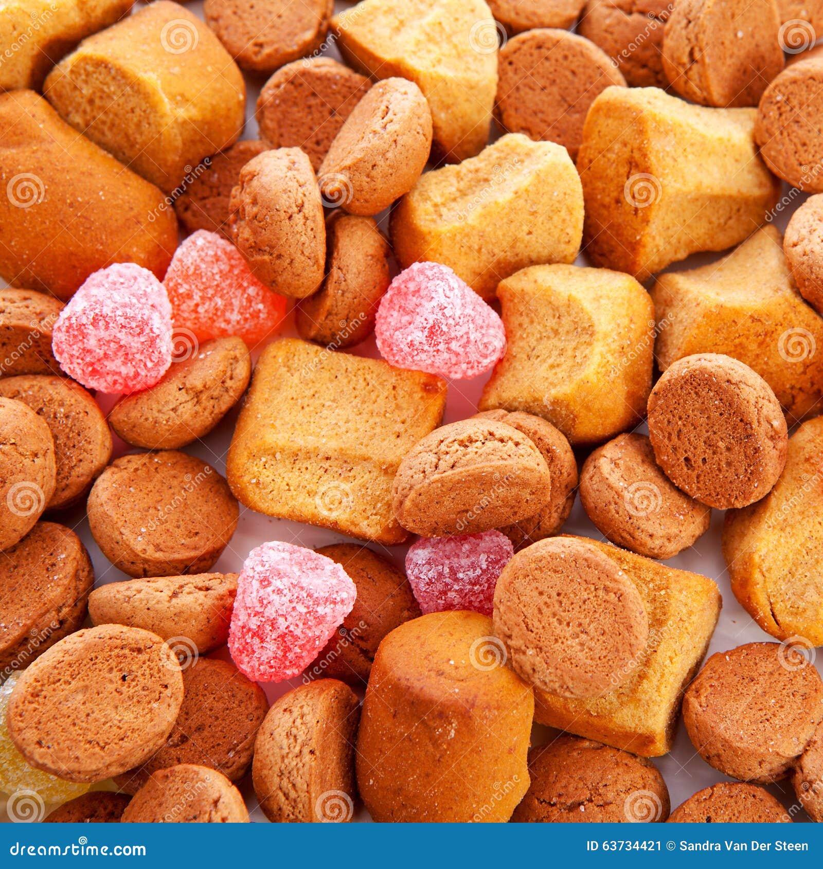 Typical Dutch Sweets: Pepernoten (ginger Nuts) Stock Image - Image of ...