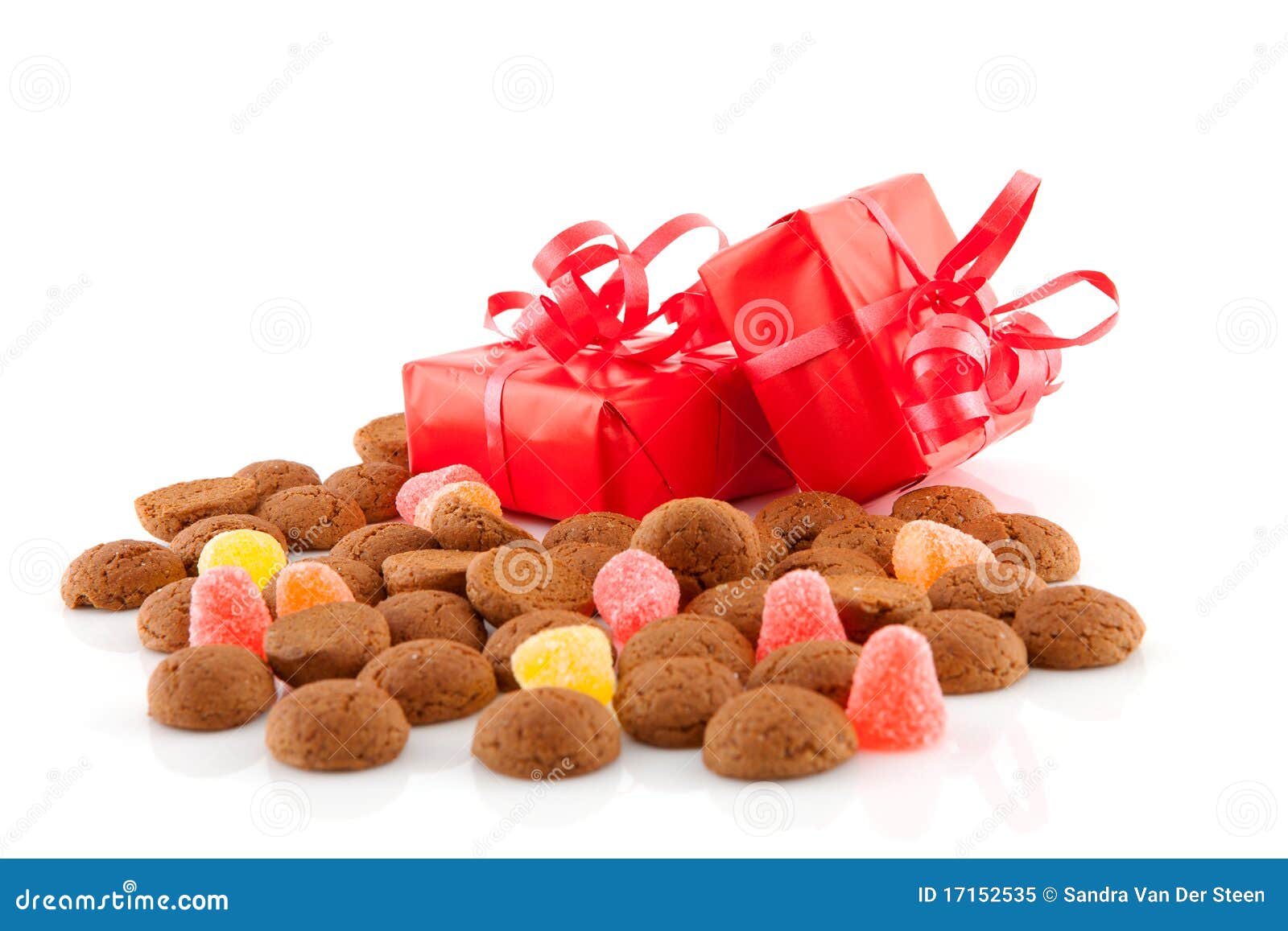 Typical Dutch Sweets: Pepernoten and Presents Stock Image - Image of ...