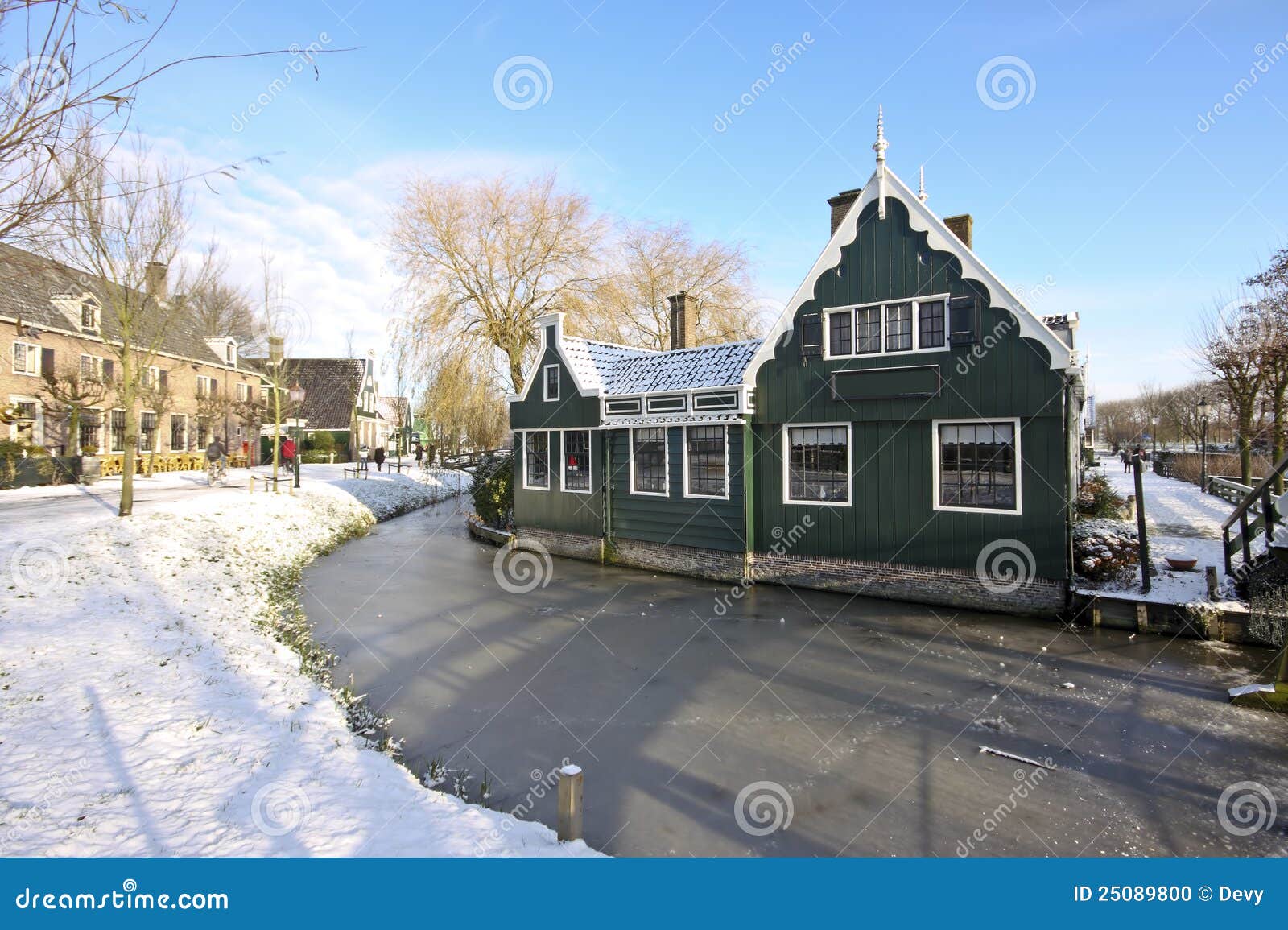 Typical Dutch Winter Scenic in the Netherlands Stock Photo - Image of ...