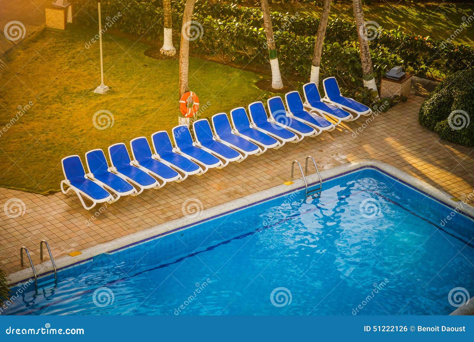 Typical Empty Pool of a All Inclusive Resort Stock Photo - Image of ...