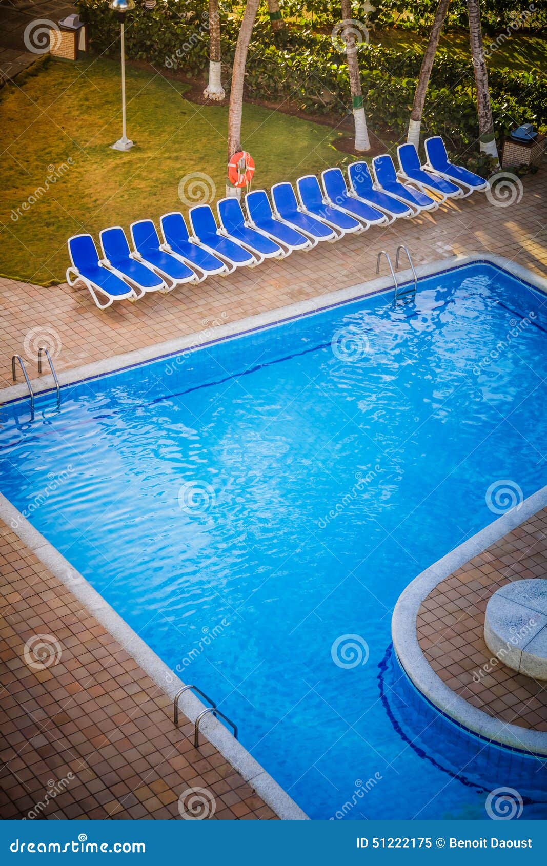 Typical Empty Pool of a All Inclusive Resort Stock Image - Image of ...