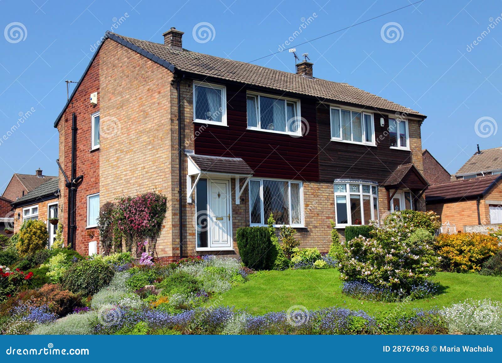 Typical english house stock image. Image of suburban - 28767963