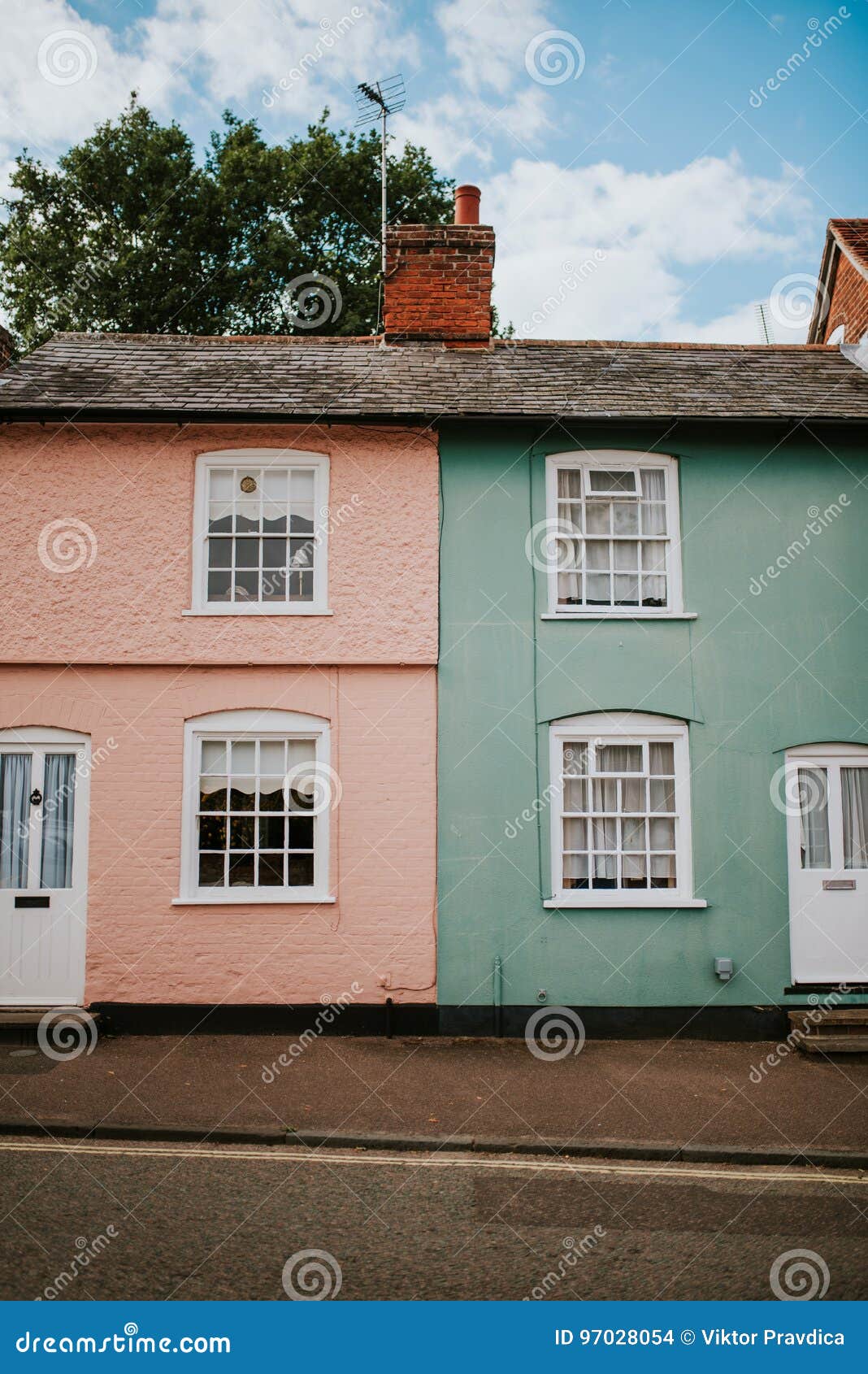 Typical english houses stock photo. Image of british - 97028054