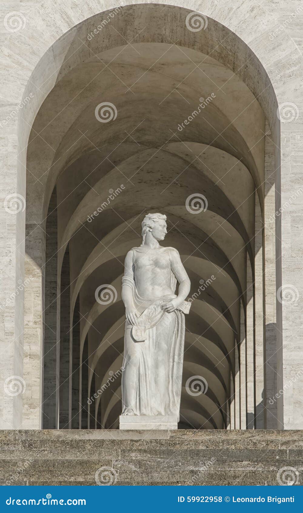 Typical Example of Italian Rationalist Geometry Stock Photo - Image of ...