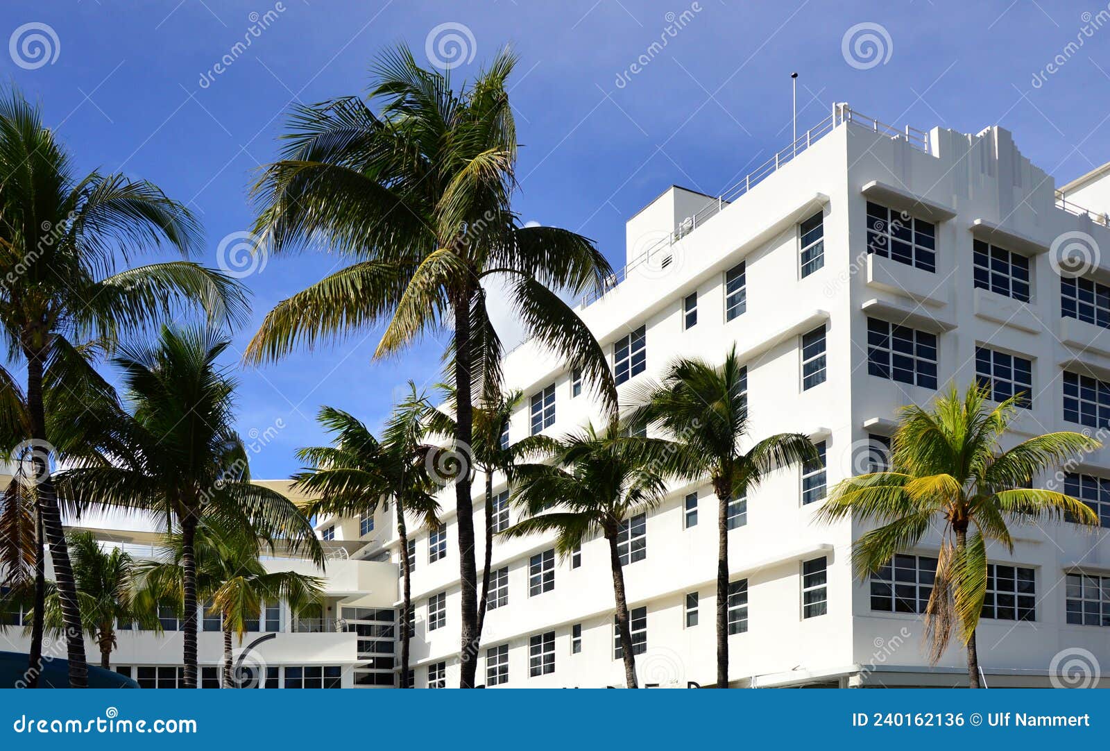 Typical Facade in Miami Beach at the Atlantic, Florida Stock Photo ...