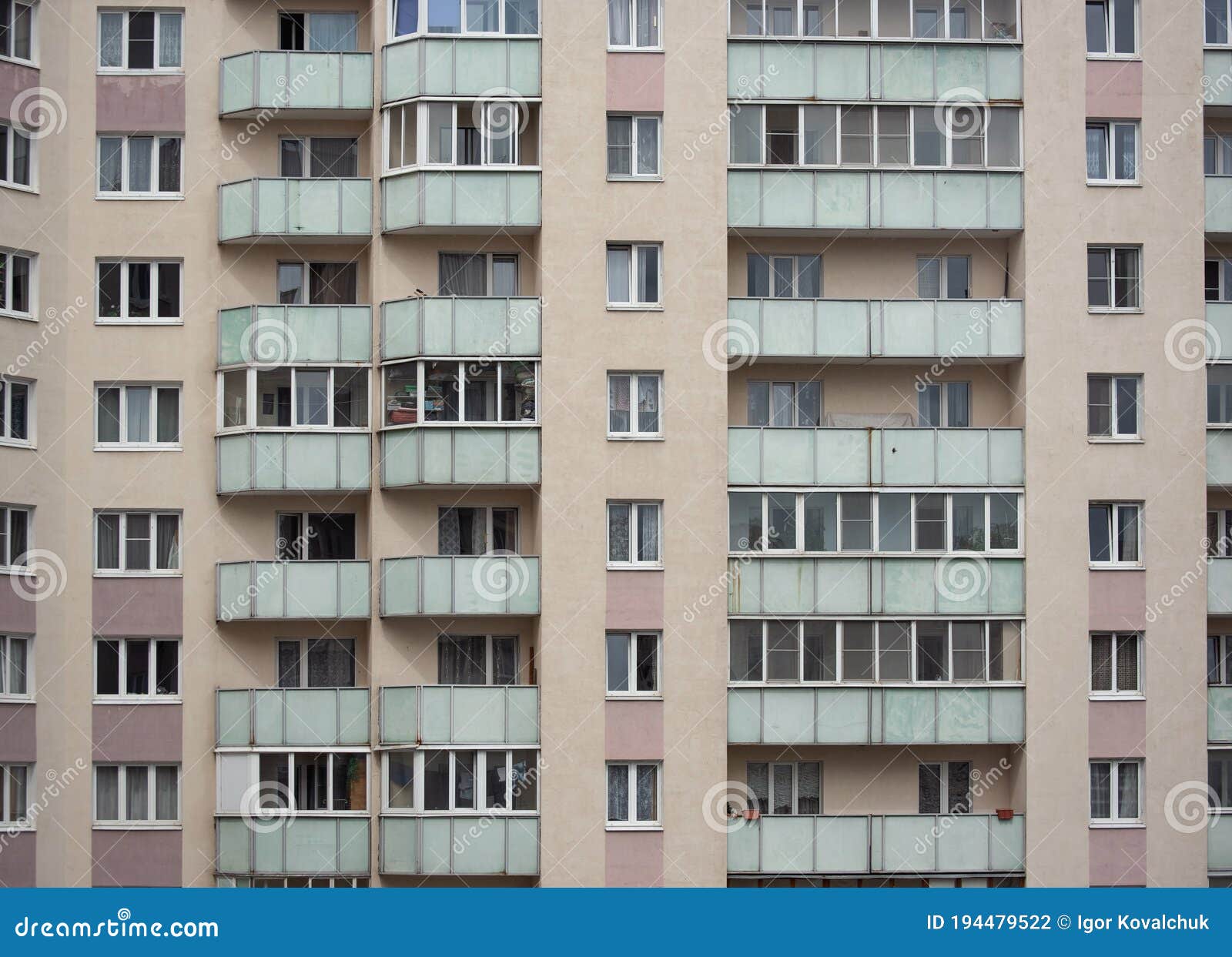 Typical Facade of Russian Building Stock Photo - Image of building ...