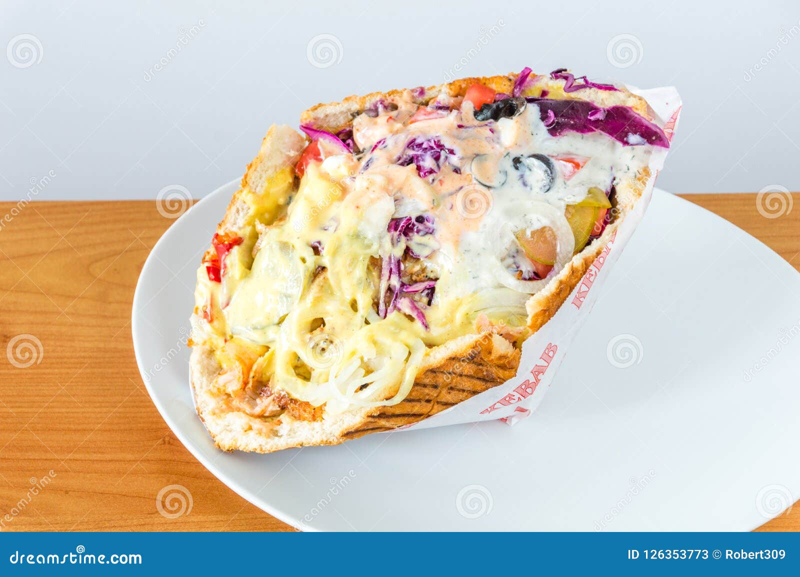 Typical Fast Food Kebab in Poland Stock Image - Image of kebab ...