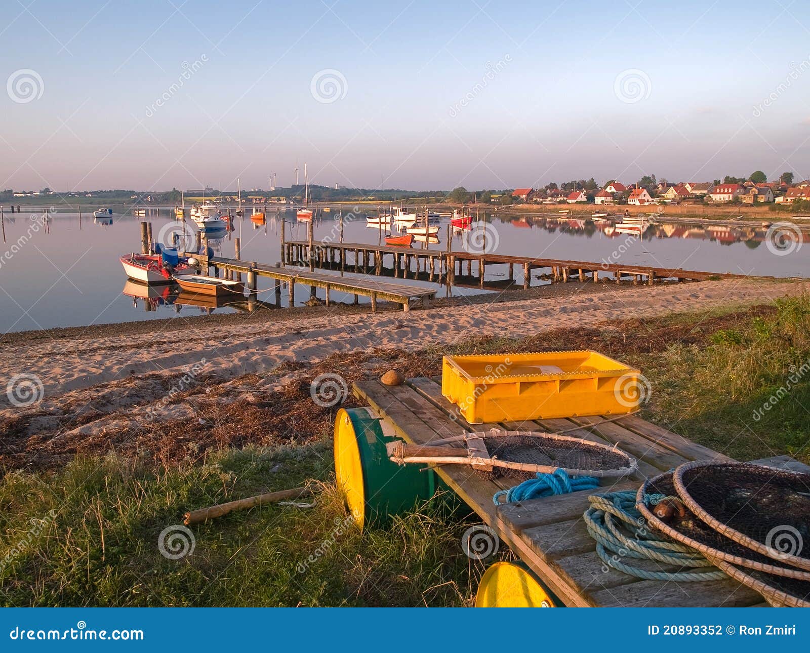 Typical Fishermen Village Funen Denmark Stock Photo - Image of harbour ...